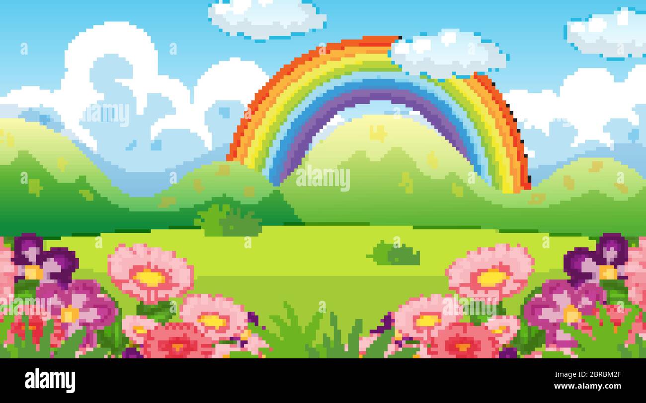 Vector Garden Wallpaper