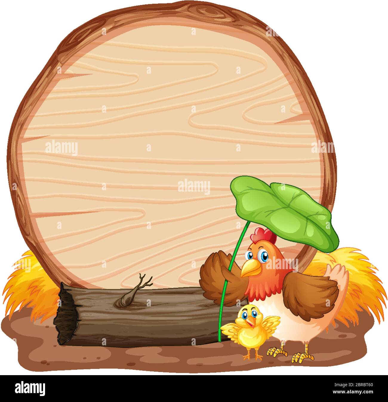 Sign template with animals in garden background illustration Stock ...