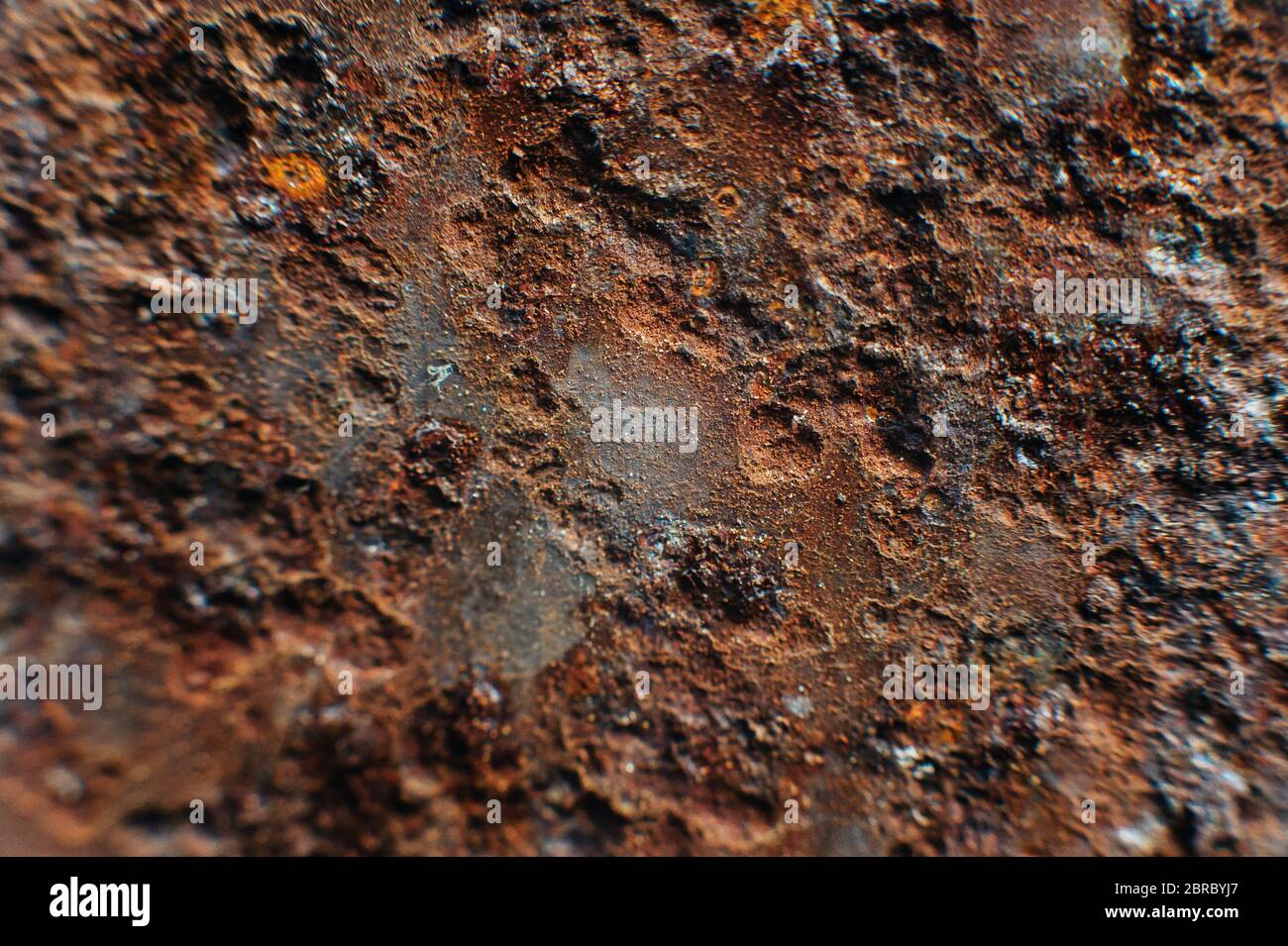 A sheet of rusty iron. Texture, rust texture. Close-up .Macro ...
