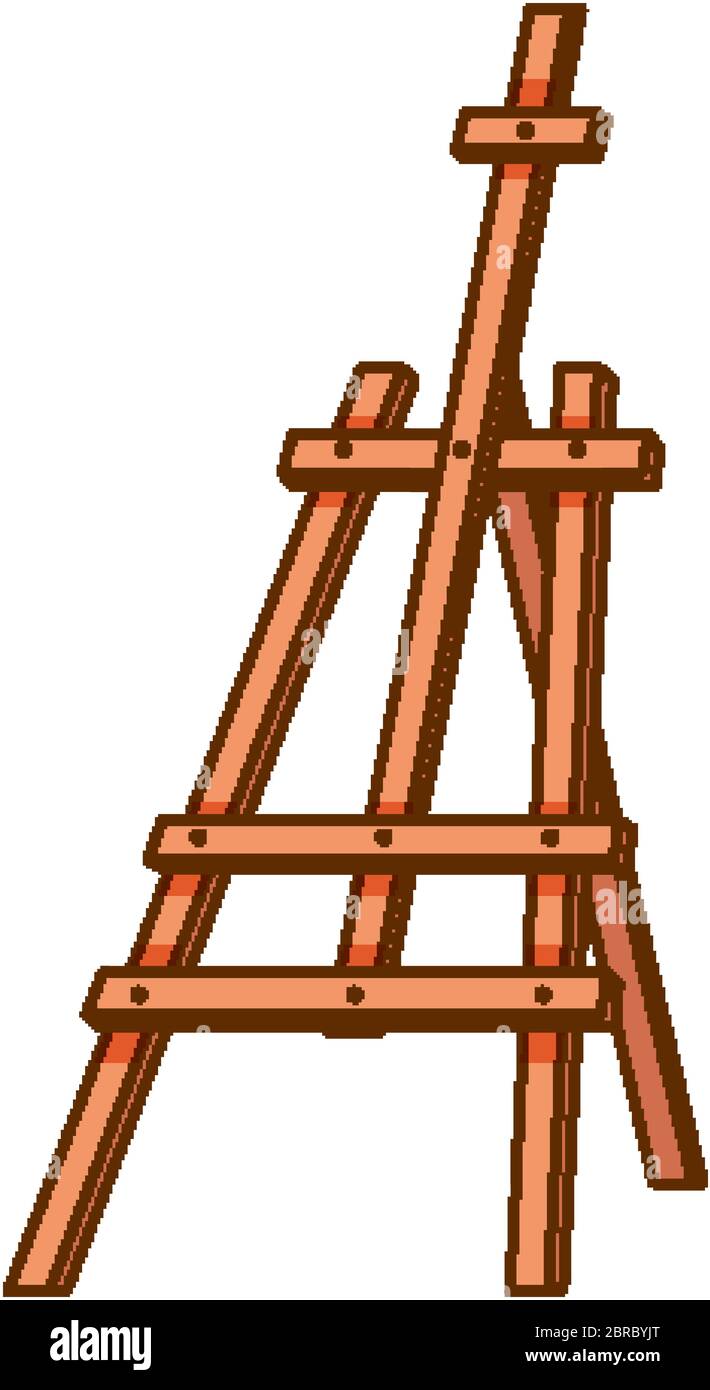 Canvas stand on white background illustration Stock Vector Image & Art ...