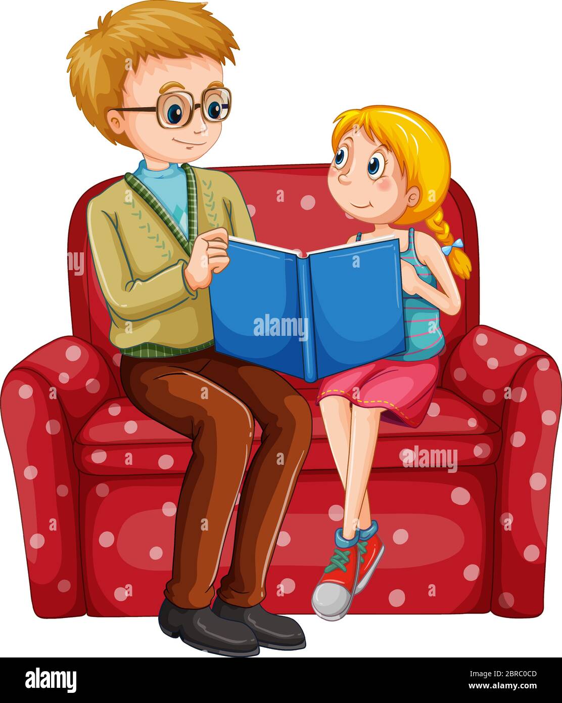 Dad Reading Clip Art