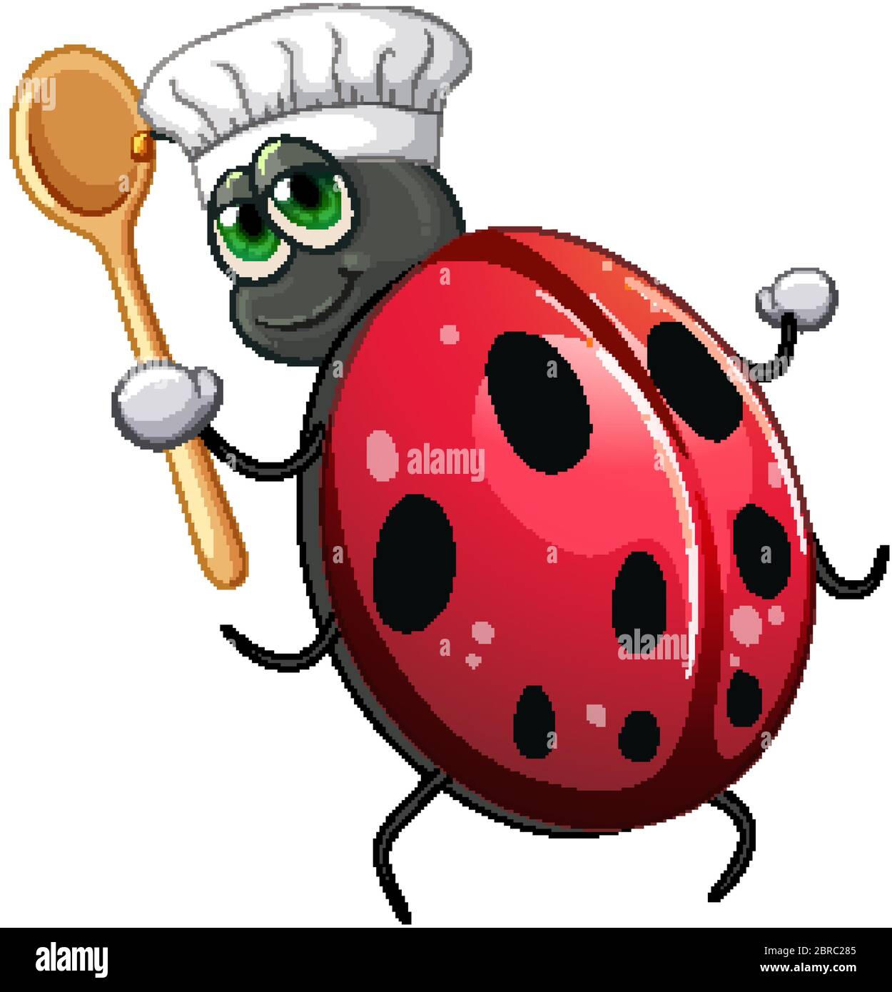 Ladybug chef cartoon character illustration Stock Vector Image & Art ...
