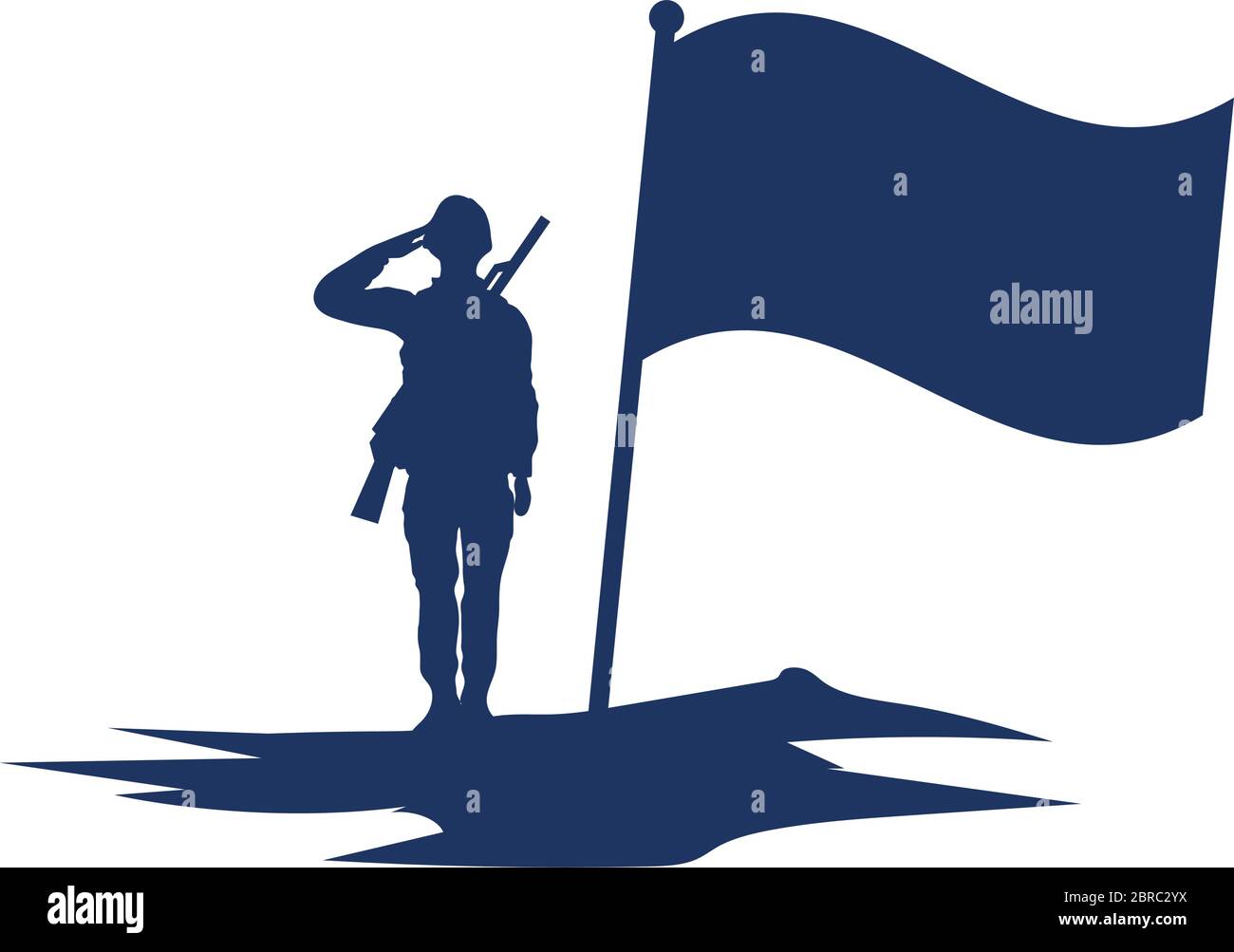 soldier saluting figure silhouette icon Stock Vector Image & Art - Alamy