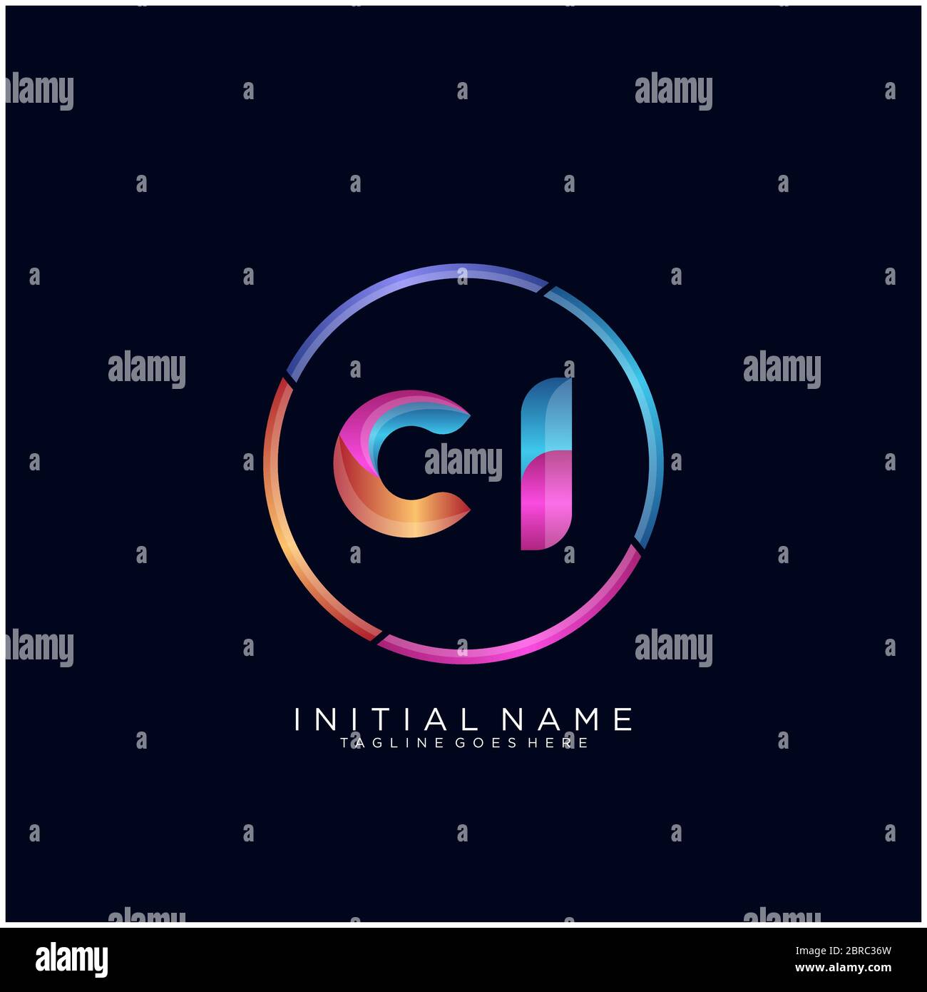 Ci logotype vector vectors hi-res stock photography and images - Alamy