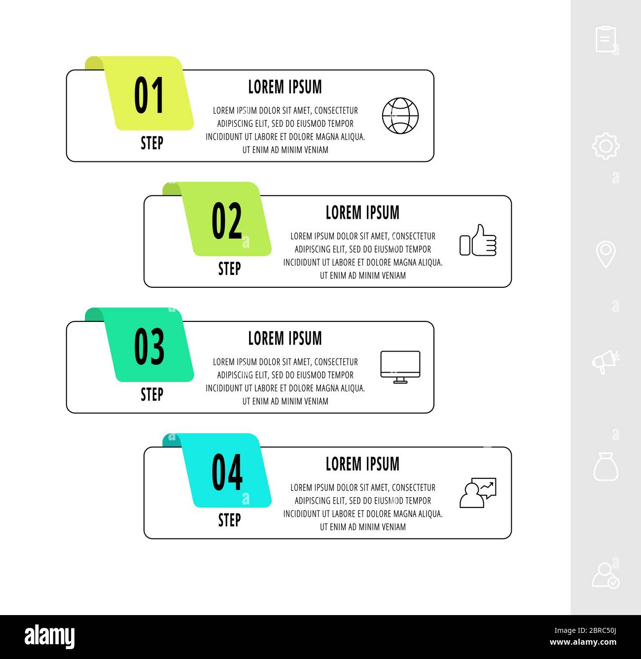 Four steps sequence process diagram hi-res stock photography and images ...