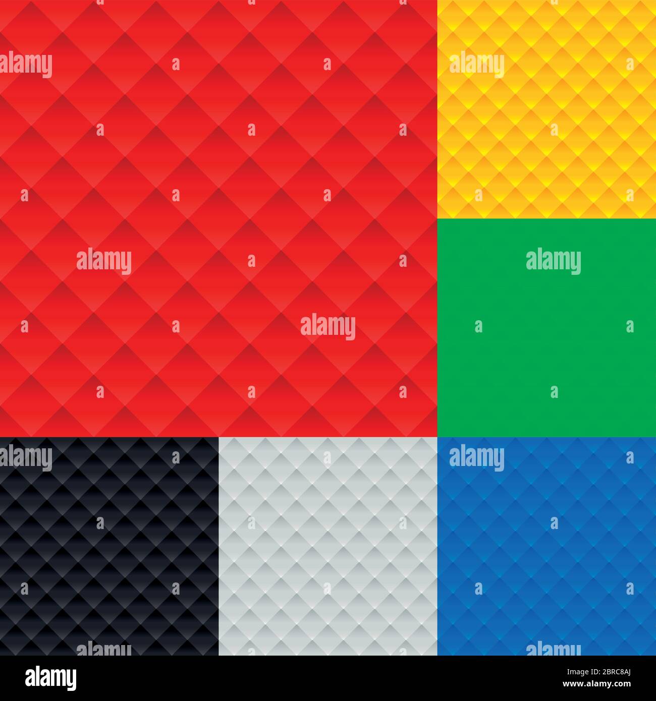 Vector illustration. Geometric seamless tile texture in six colors ...