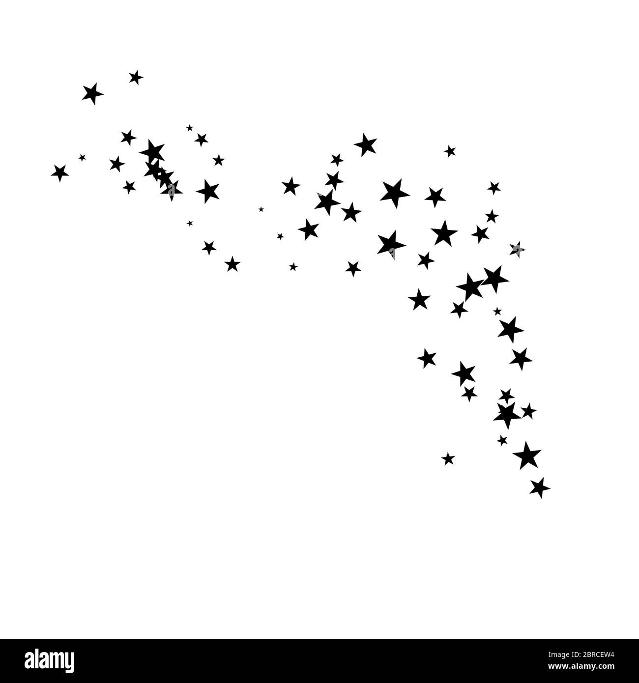 Fireworks star random source stream. Falling Star. Stars on a white ...