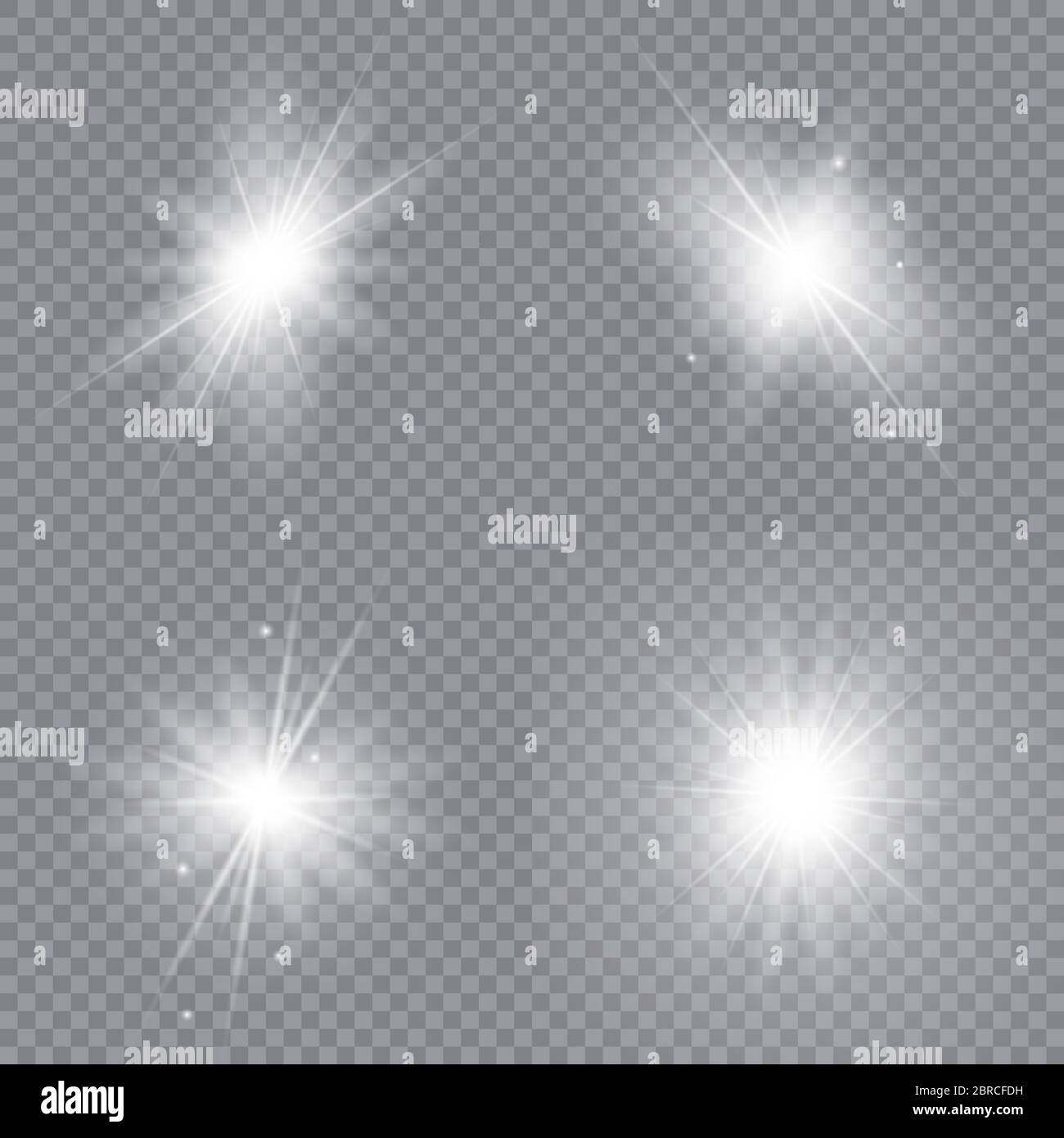 White sparkling dust glowing star Stock Vector Images - Alamy