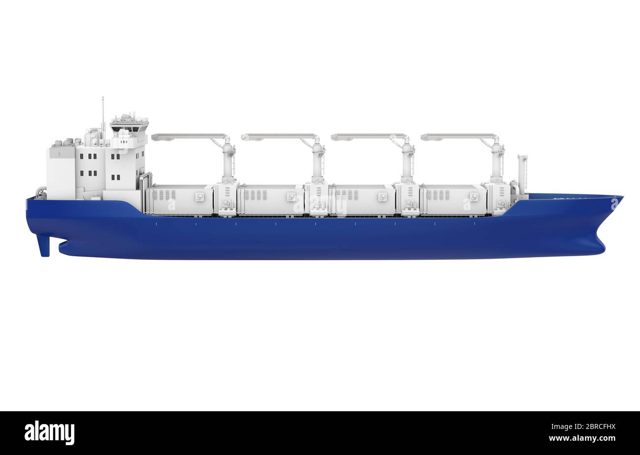 Freight Ship Isolated Stock Photo - Alamy