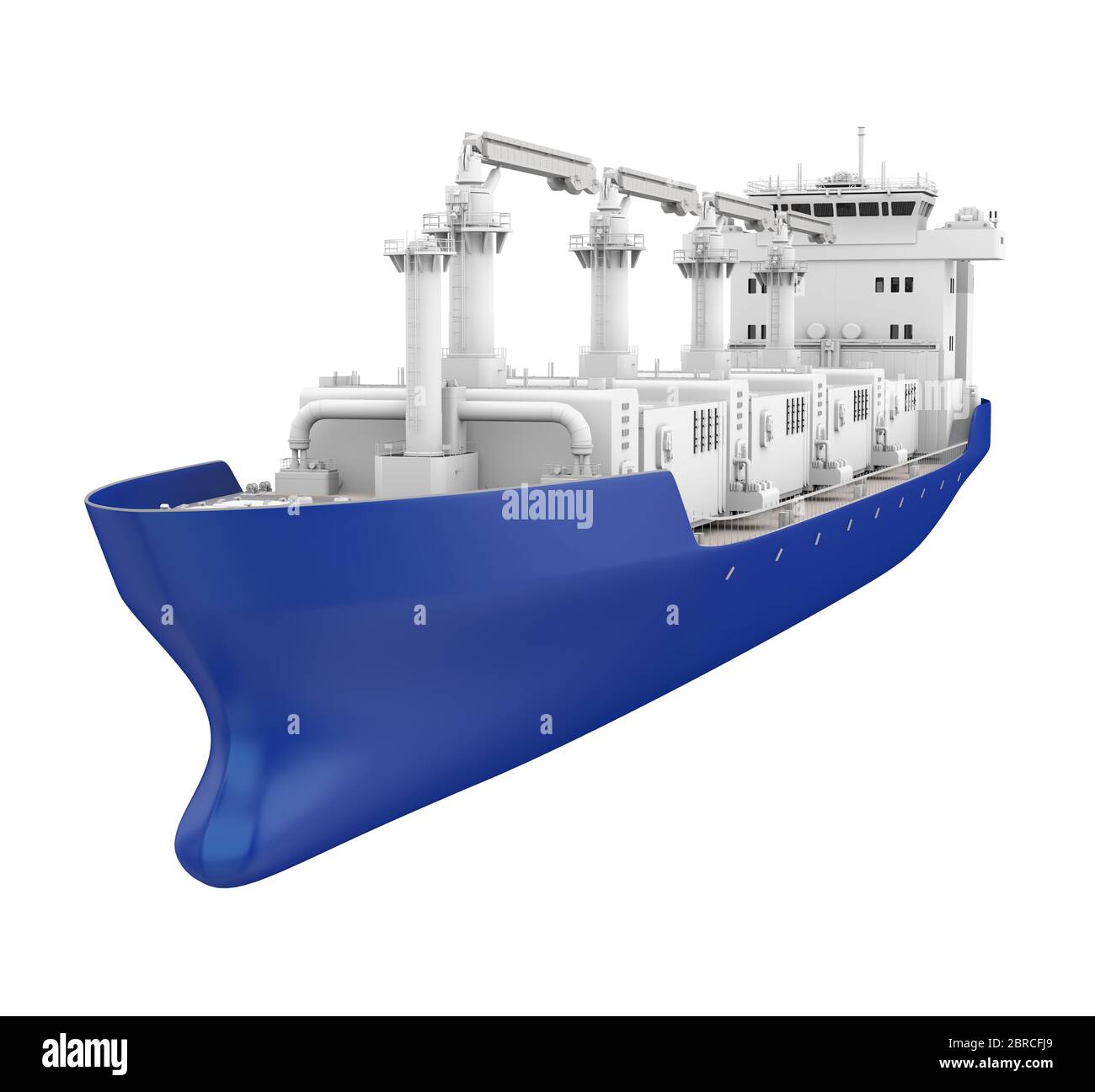 Freight Ship Isolated Stock Photo - Alamy