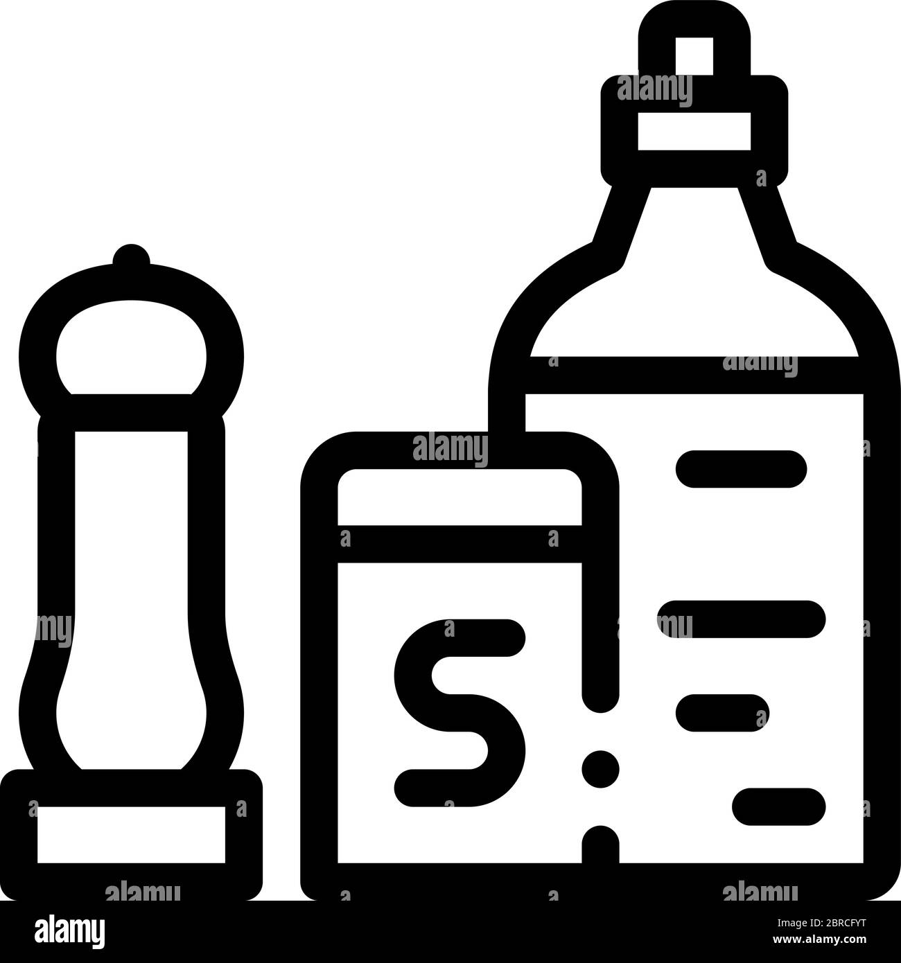 kitchen spices icon vector outline illustration Stock Vector Image ...