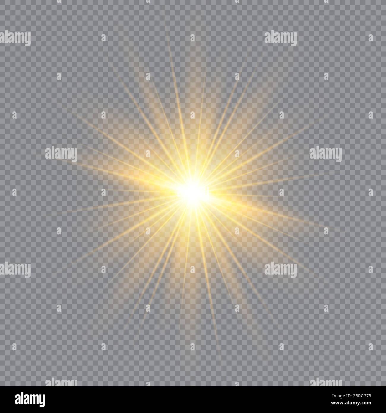 Glow light effect, explosion, glitter, spark, sun flash. Vector ...