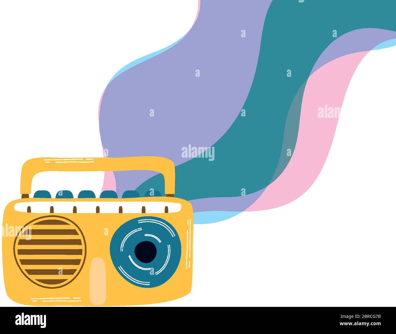 radio music player isolated icon Stock Vector Image & Art - Alamy