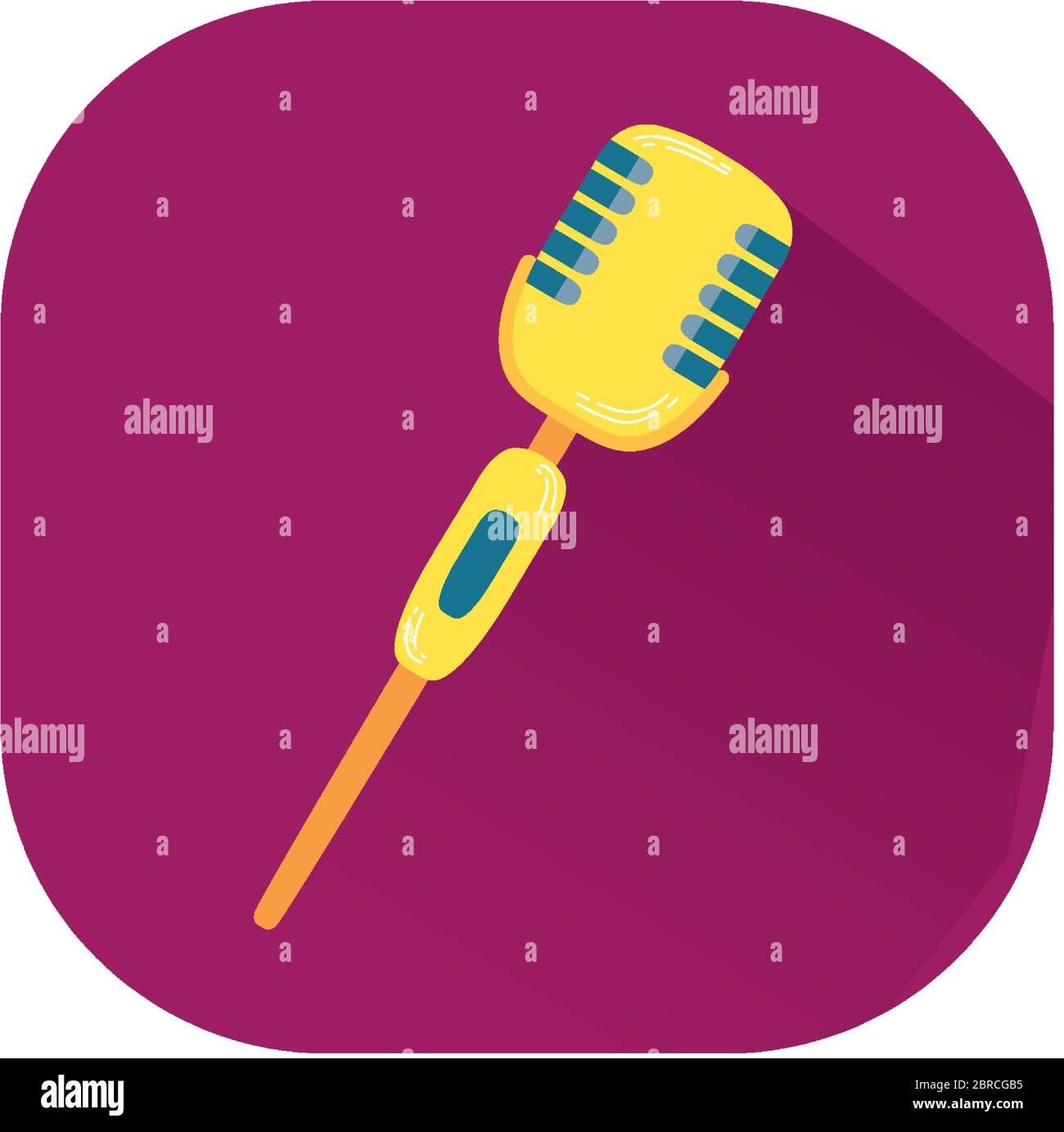 microphone sound audio device icon Stock Vector Image & Art - Alamy