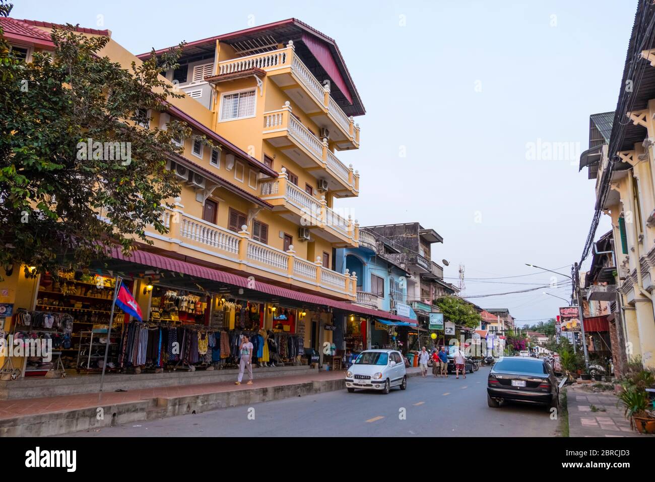 Old Market Street, old town, Kampot, Cambodia, Asia Stock Photo - Alamy