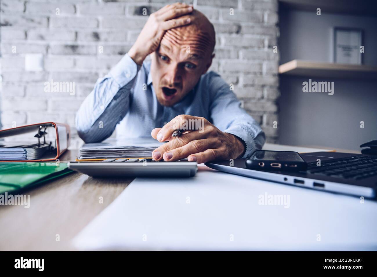 Crying businessman stressed bankruptcy hi-res stock photography and ...