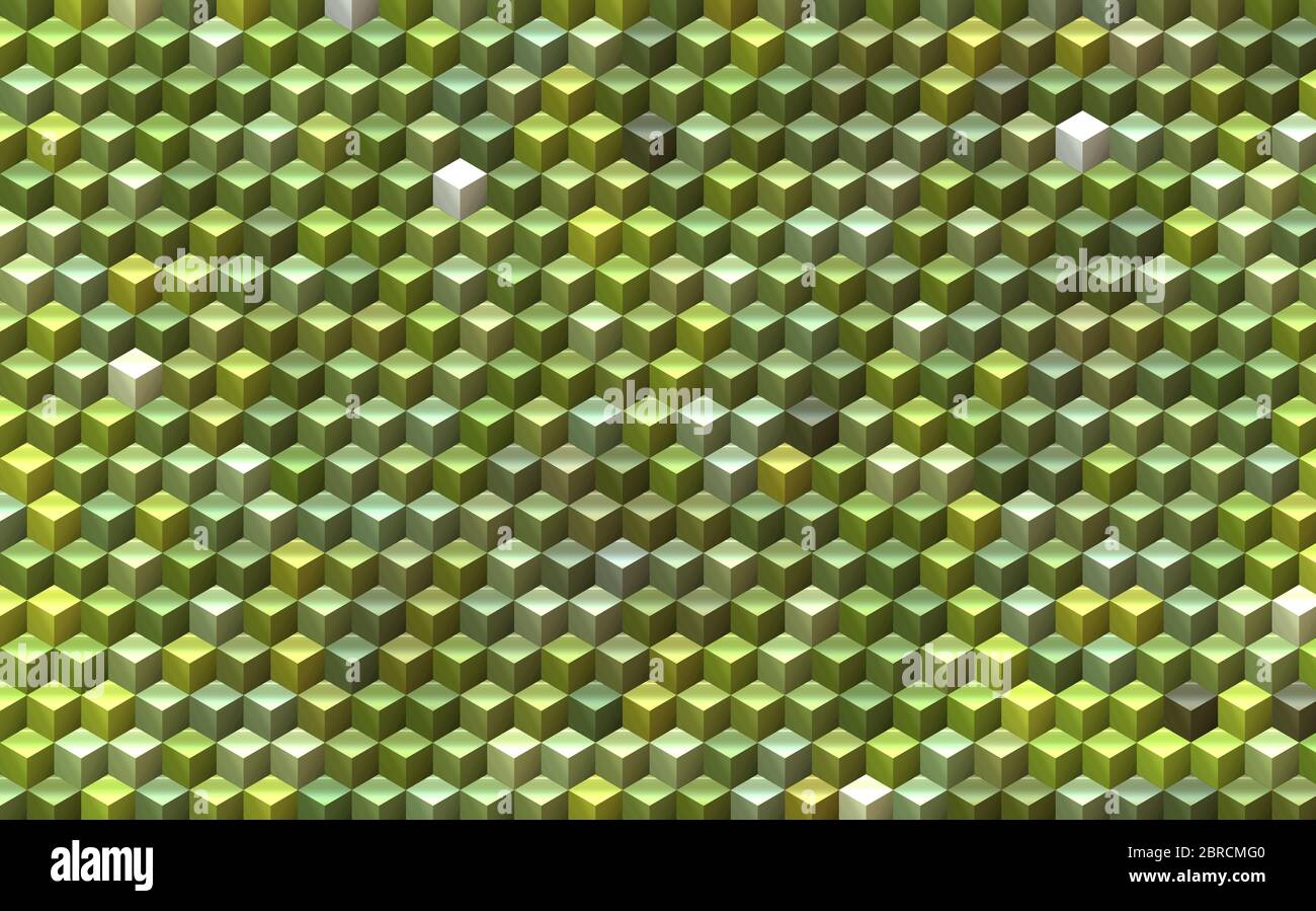 colored 3d illusion cubes template Stock Photo - Alamy