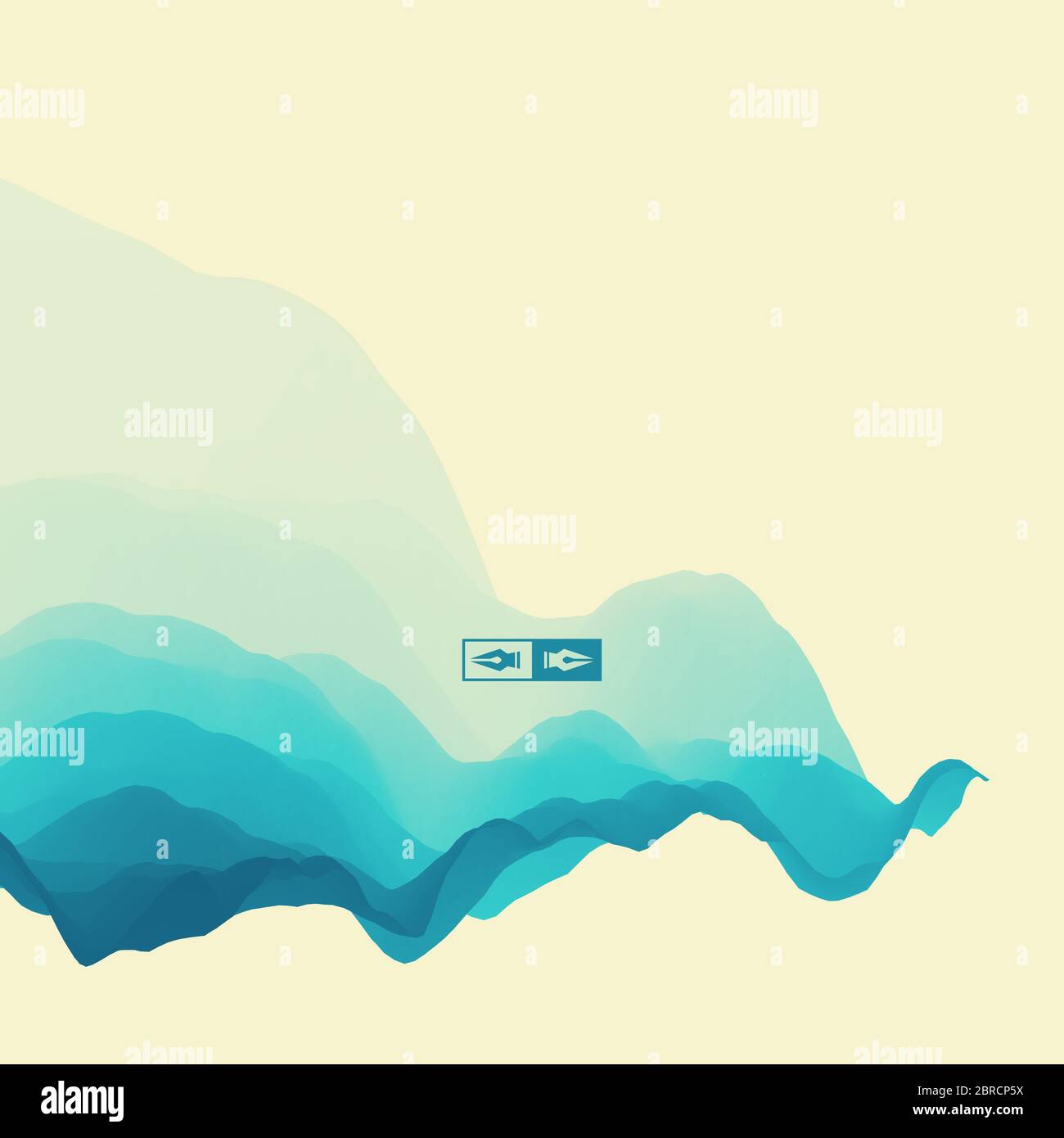 3D Wavy Background. Dynamic Effect. Abstract Vector Illustration. Design Template. Modern ...