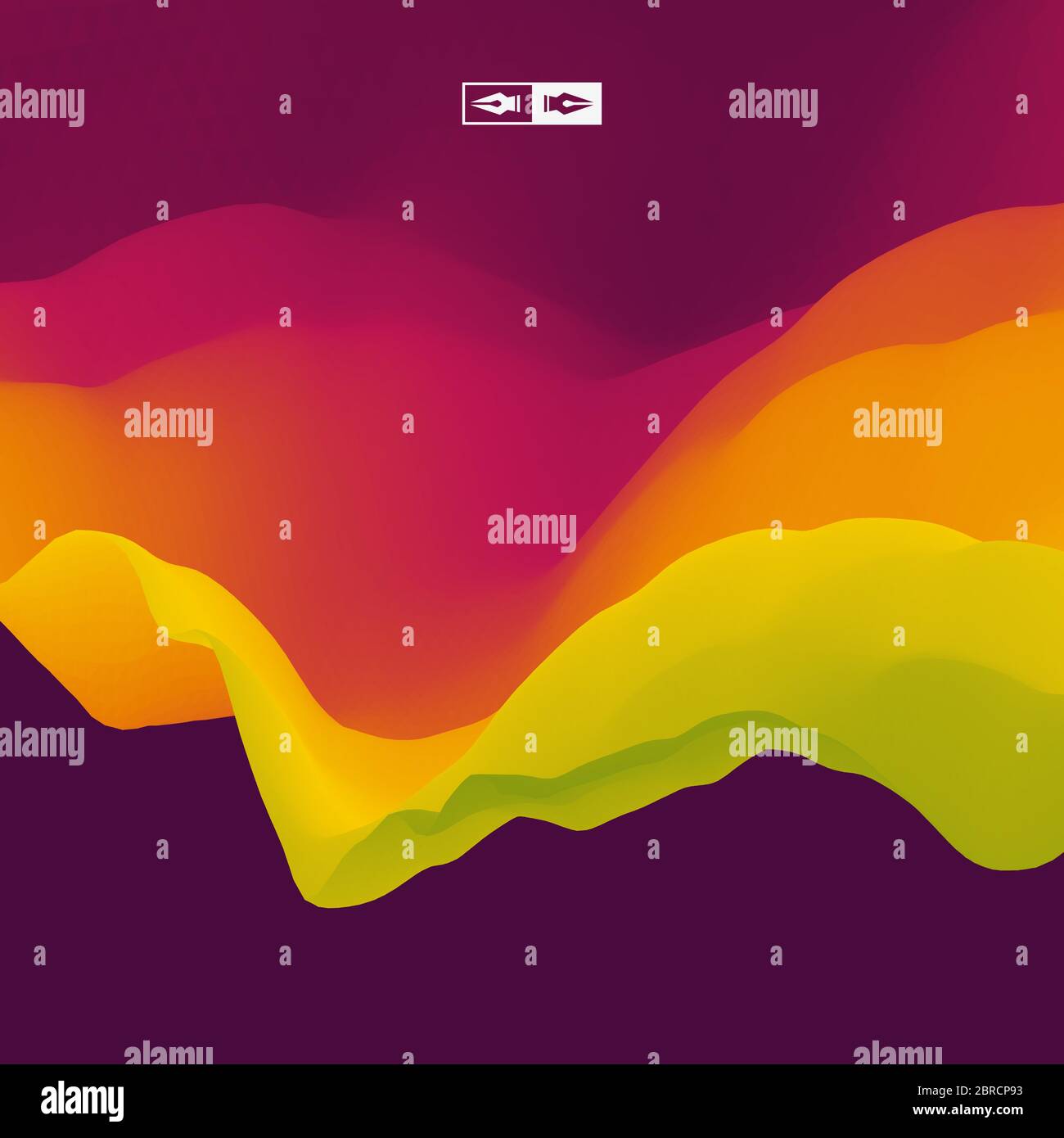 3d Wavy Background Dynamic Effect Abstract Vector Illustration