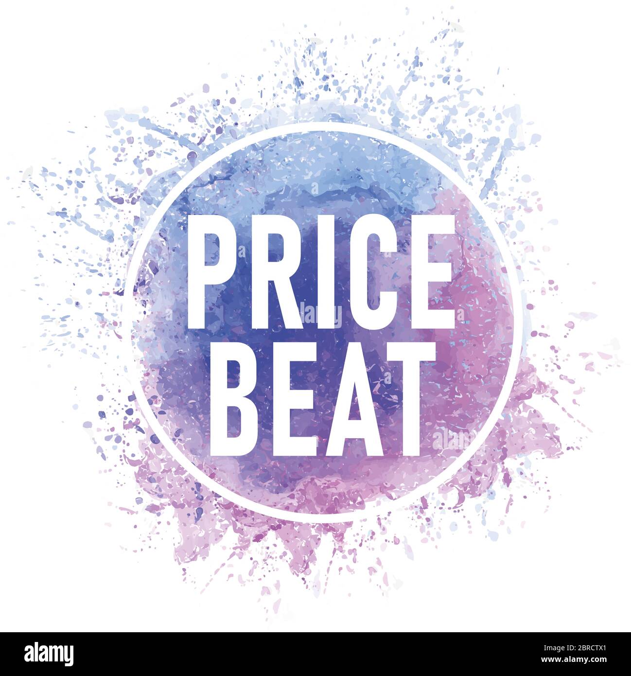 Color PRICE BEAT Sale Poster, Vector Illustration Stock Vector Image ...