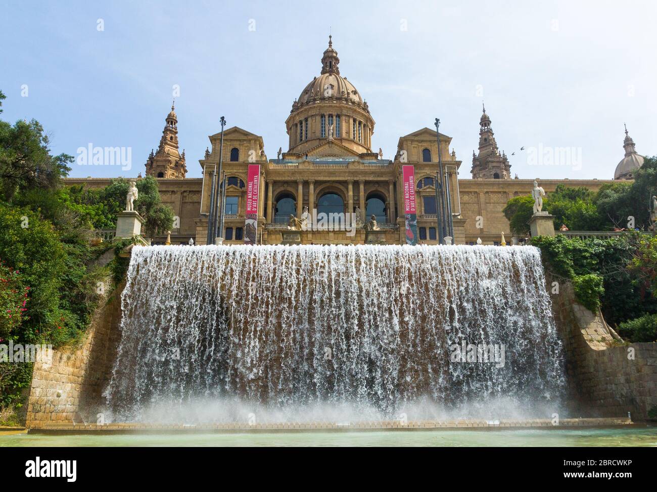 National Art Museum of Catalonia MNAC facade (Palau Nacional, Italian ...