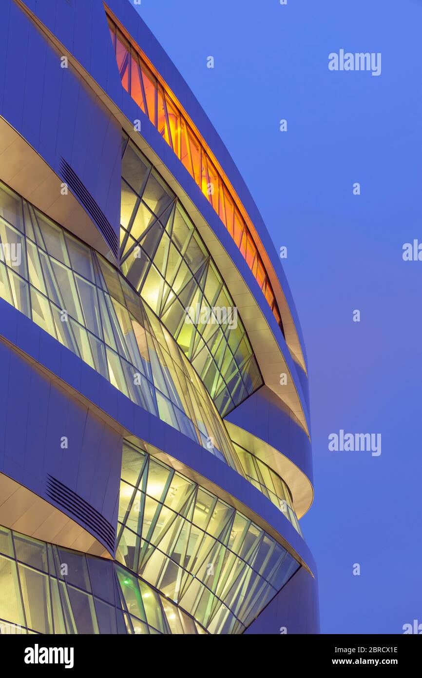 Mercedes-Benz Museum, Facade, Daimler, Bad Cannstatt, Stuttgart, Baden ...