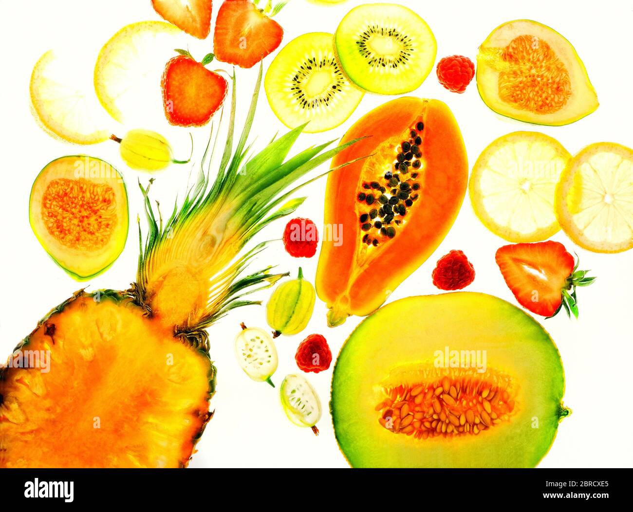 Fruit, food photography, studo shot, white background, Germany Stock ...