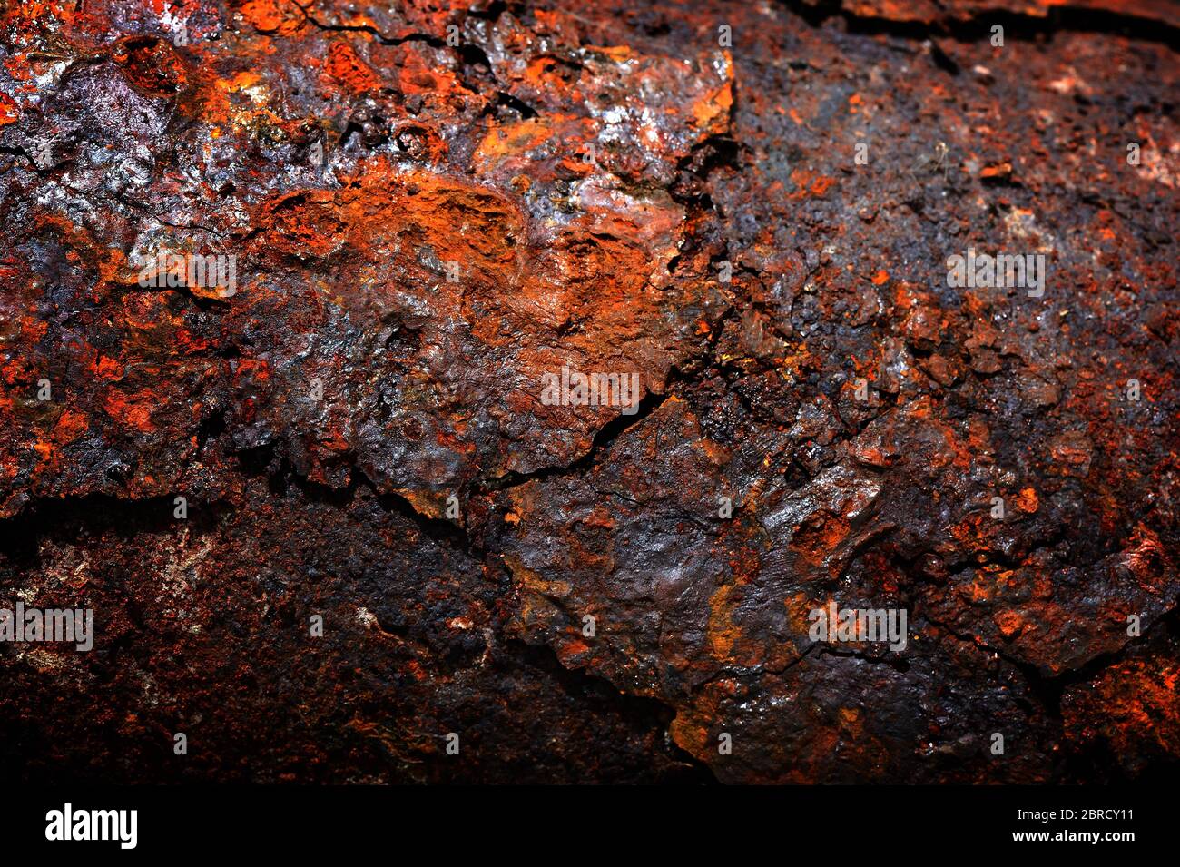 Rusty block, detail, reddish, Germany Stock Photo - Alamy