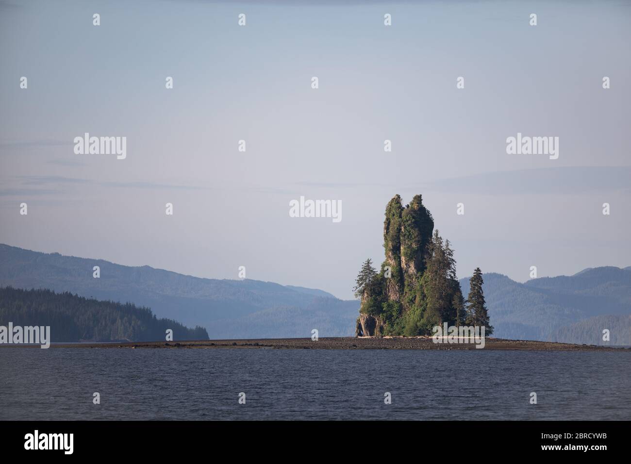 New Eddystone Rock is a famous landmark in Misty Fjords National ...