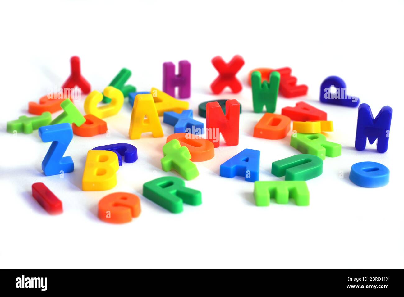 Abc letter fun isolated on white Stock Photo - Alamy