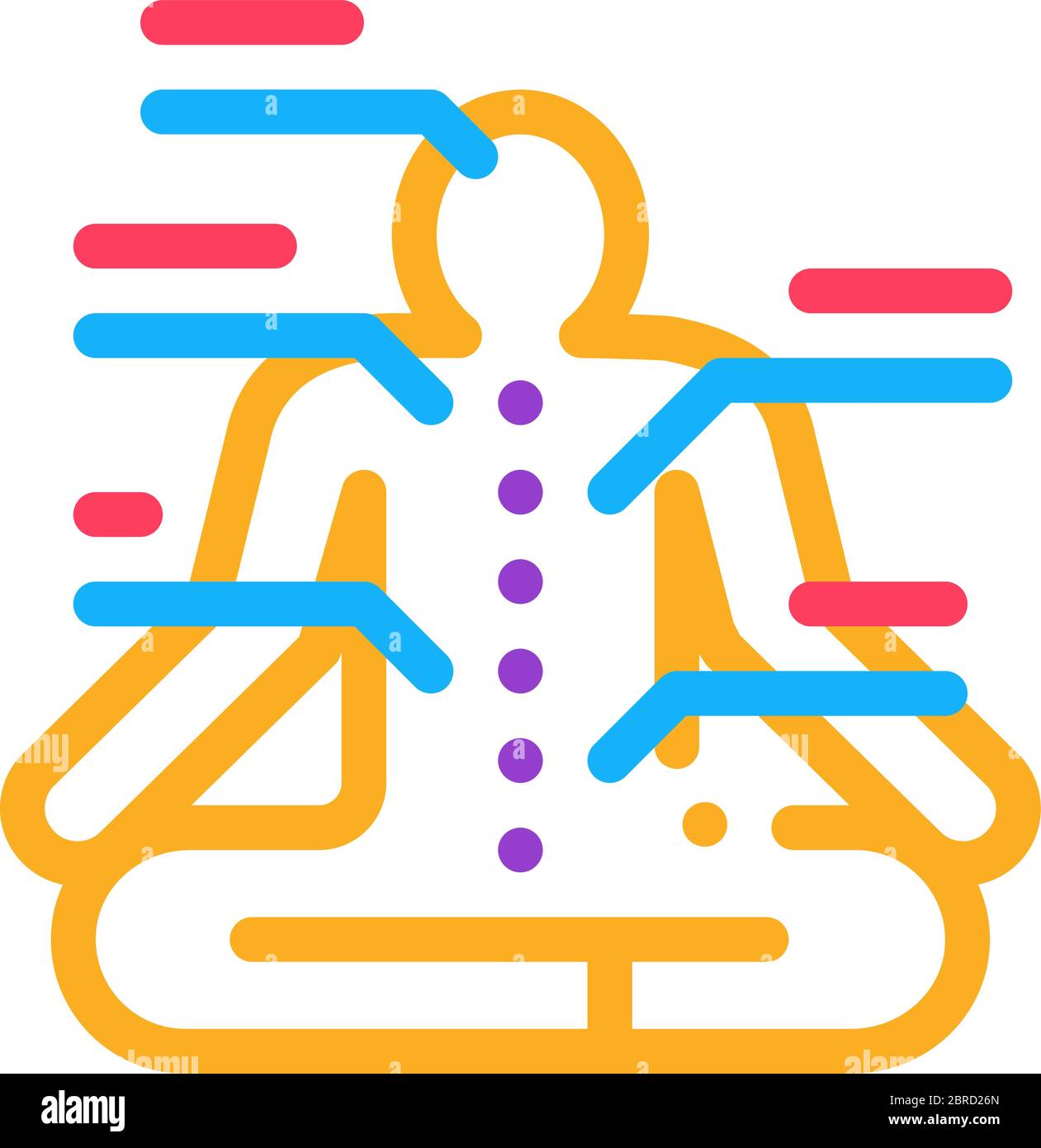 yogi traditional chinese medicine icon vector illustration Stock Vector ...