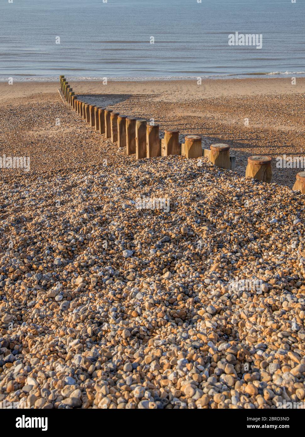 the shingle beach at Normans Bay on the east sussex coast Stock Photo ...