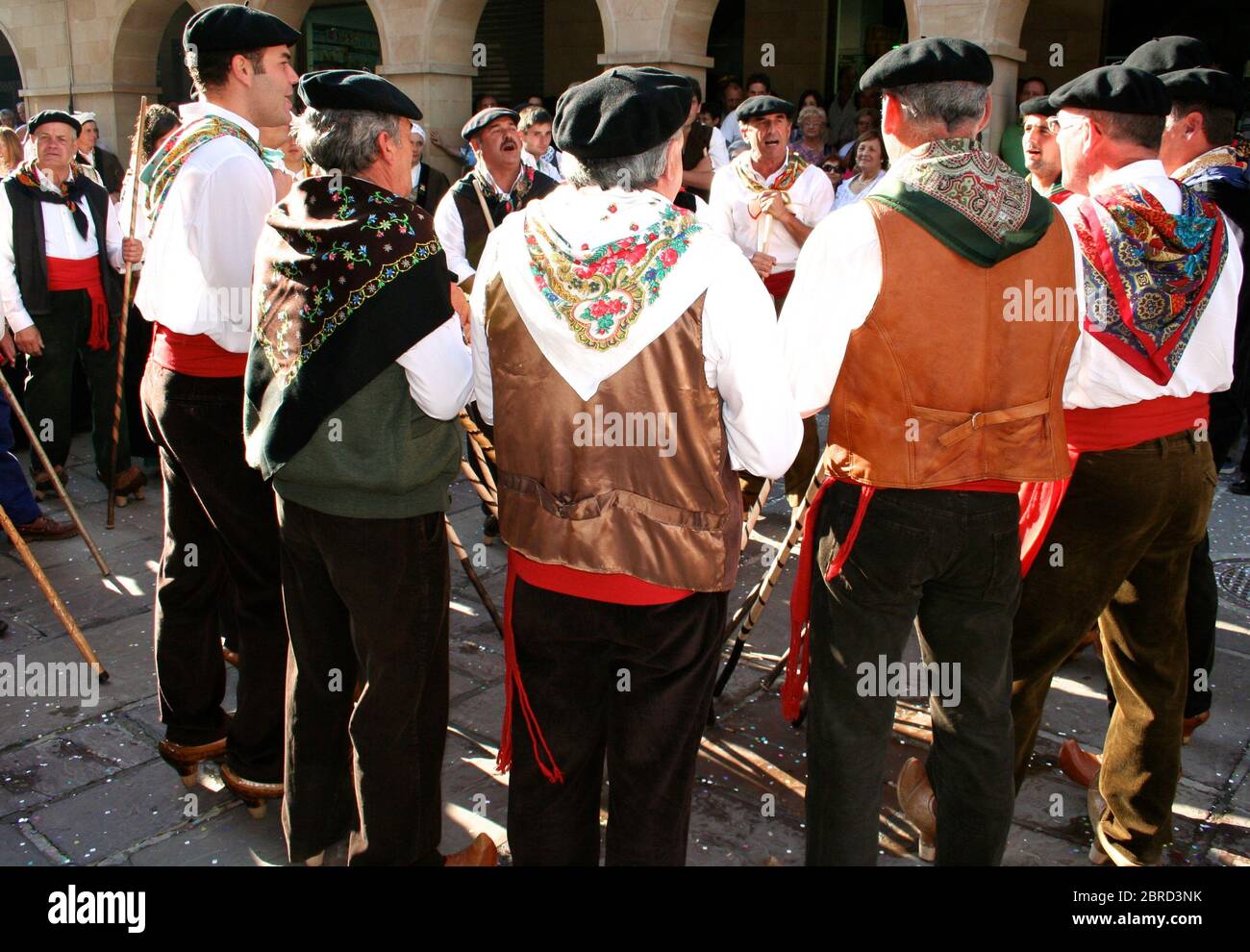 Singing group (Grupo Marcero) at annual parties in traditional costume ...
