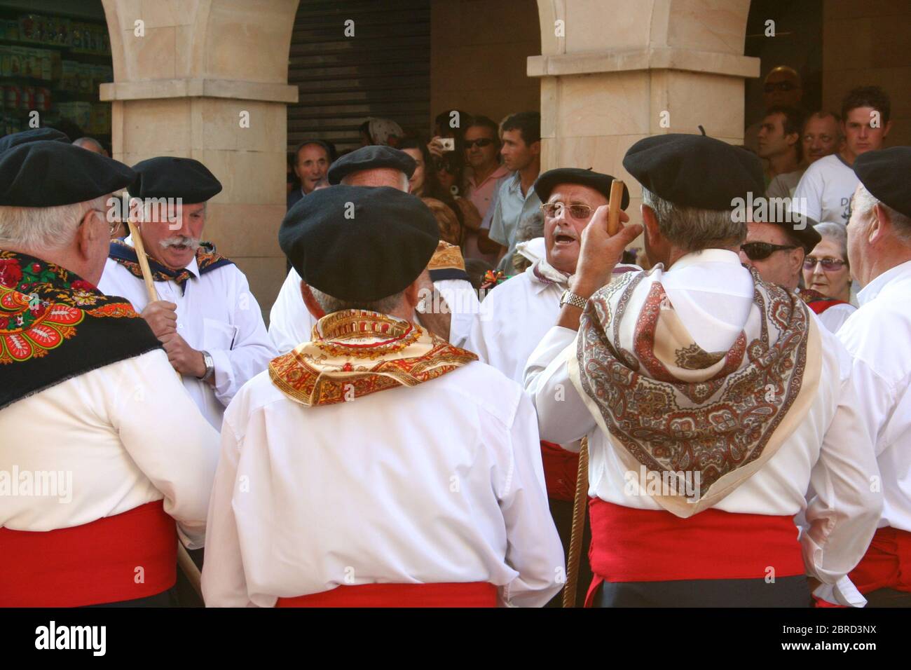Singing group (Grupo Marcero) at annual parties in traditional costume ...