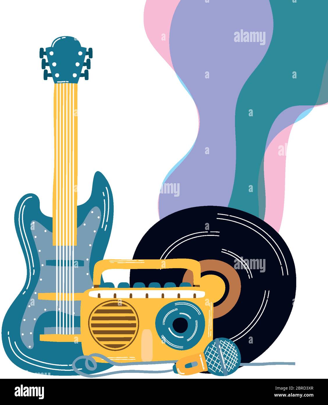 electric guitar and musical instruments Stock Vector Image & Art - Alamy