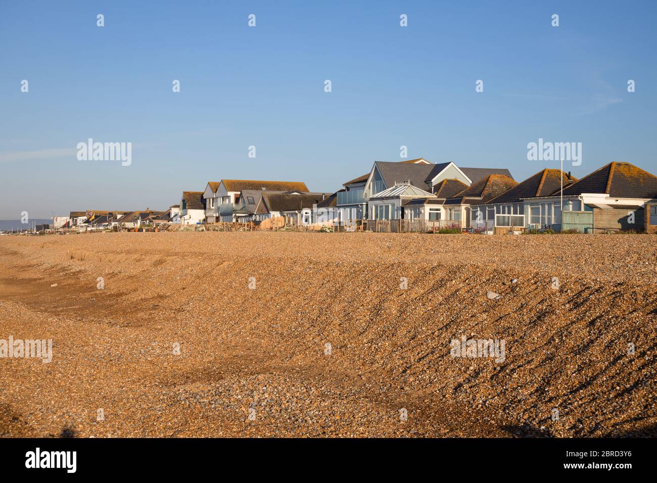 the shingle beach at Normans Bay on the east sussex coast Stock Photo ...