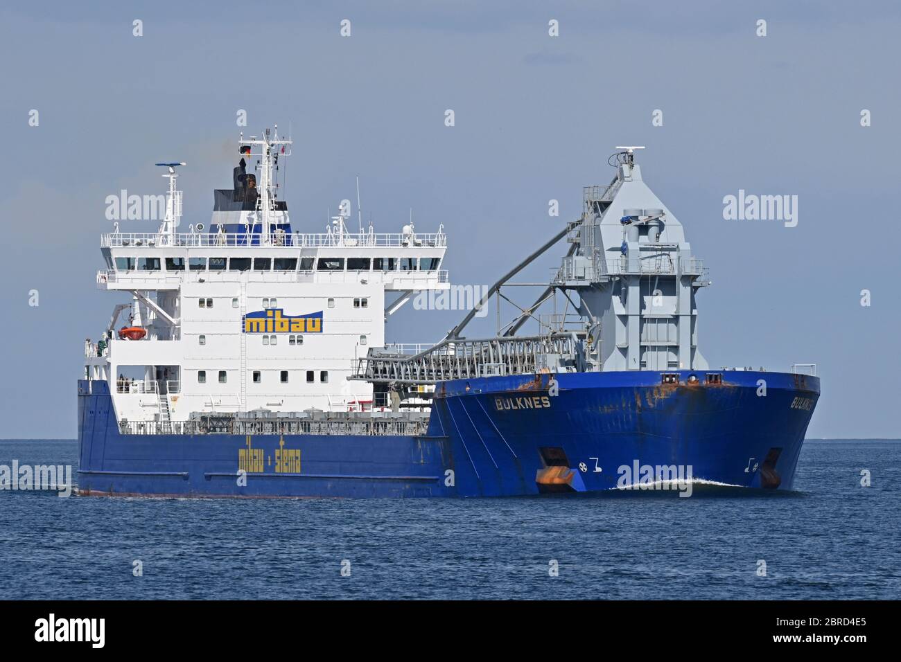 Self-Discharging Bulk-Carrier Bulknes Stock Photo - Alamy