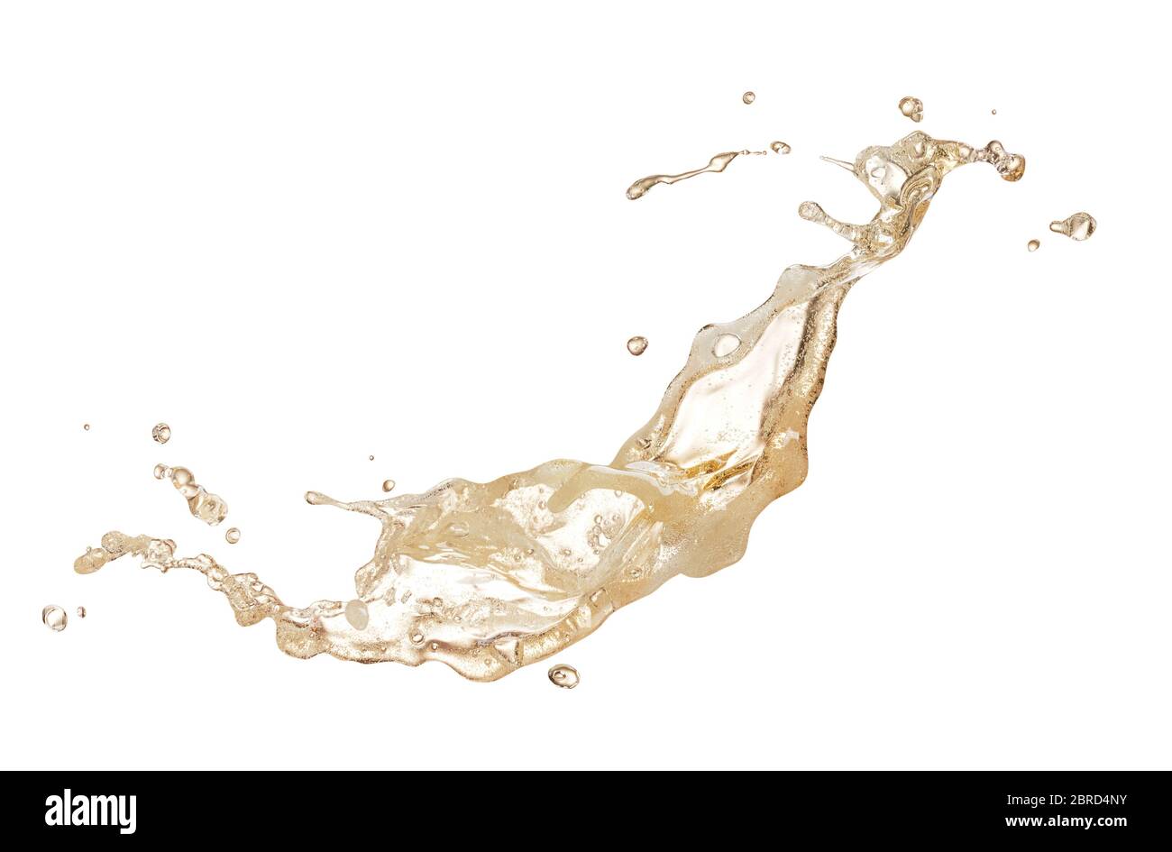 splash of champagne isolated on white background Stock Photo - Alamy