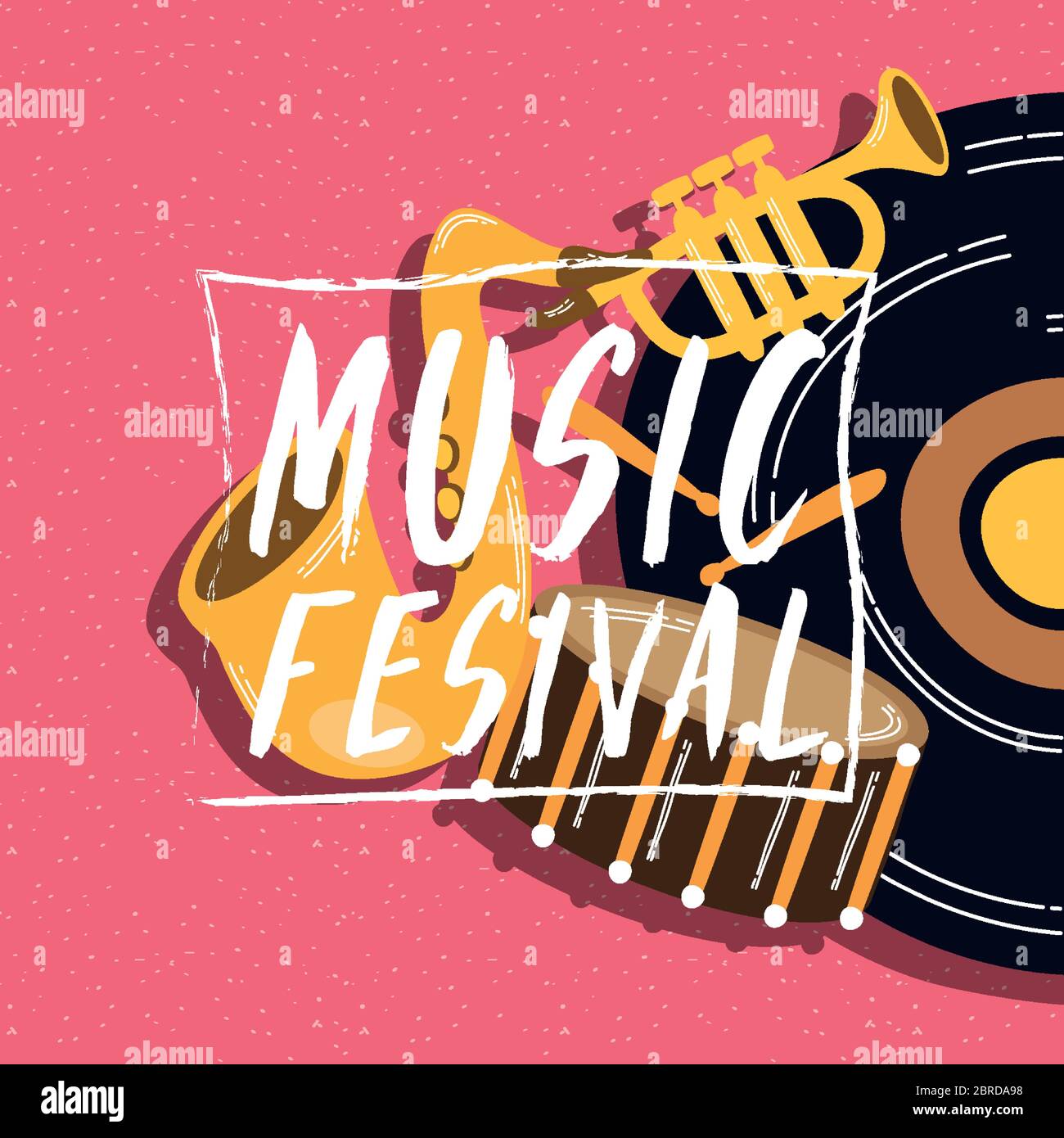 music festival entertainment invitation poster Stock Vector Image & Art ...
