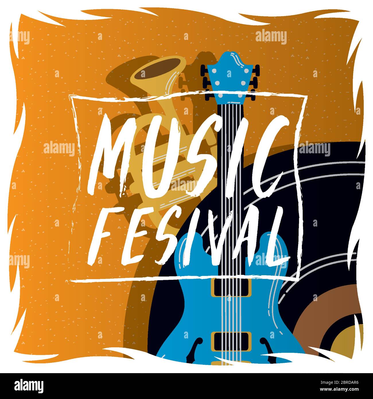 music festival entertainment invitation poster Stock Vector Image & Art ...