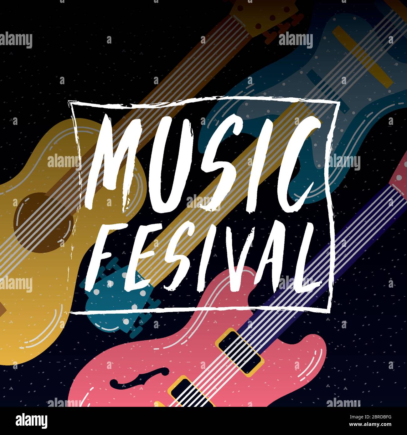 music festival entertainment invitation poster Stock Vector Image & Art ...