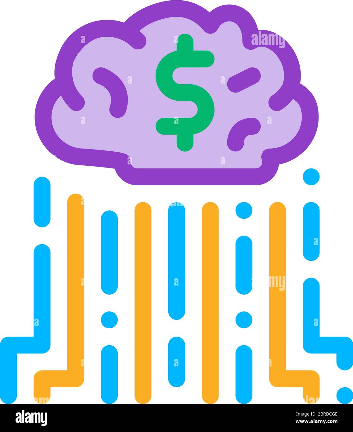 cash cloud icon vector outline illustration Stock Vector Image & Art ...