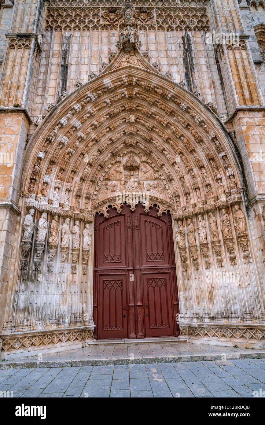Portral on the Western facade of Monastery of Saint Mary of the Victory ...