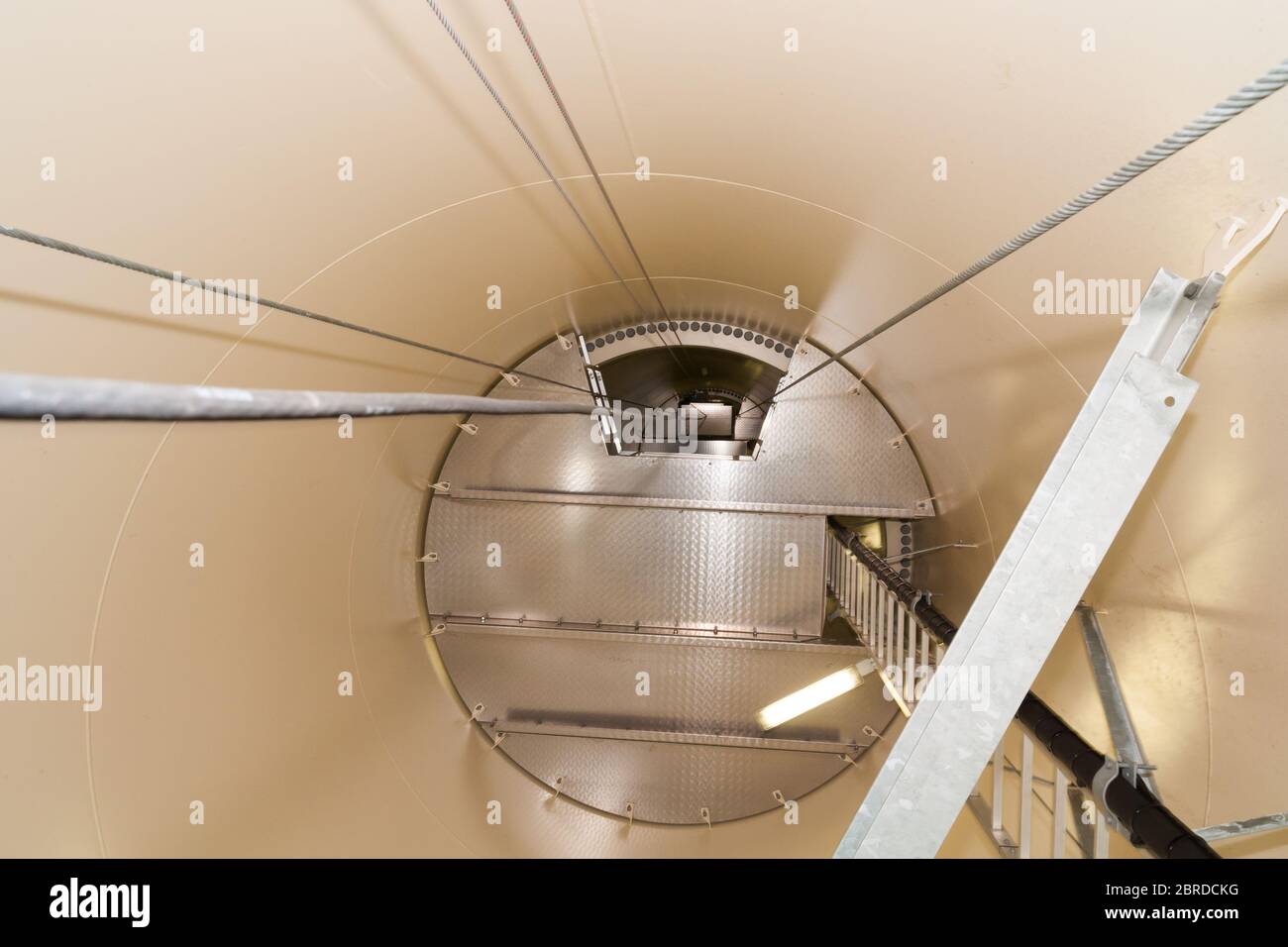 Inside a wind turbine tower hi-res stock photography and images - Alamy