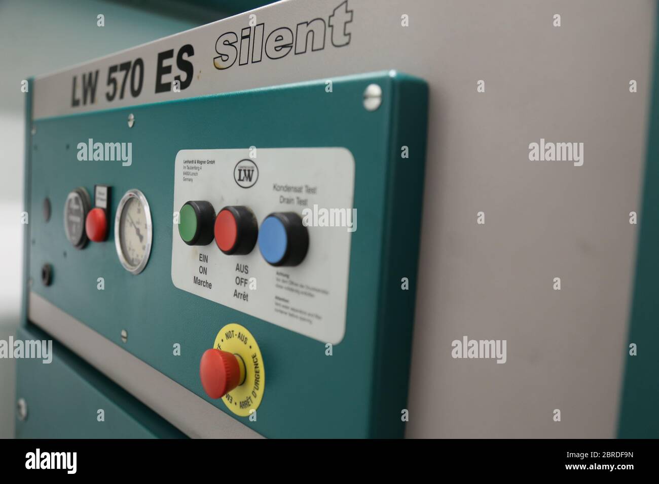 A Scuba diving compressor in equipment storage room Stock Photo - Alamy