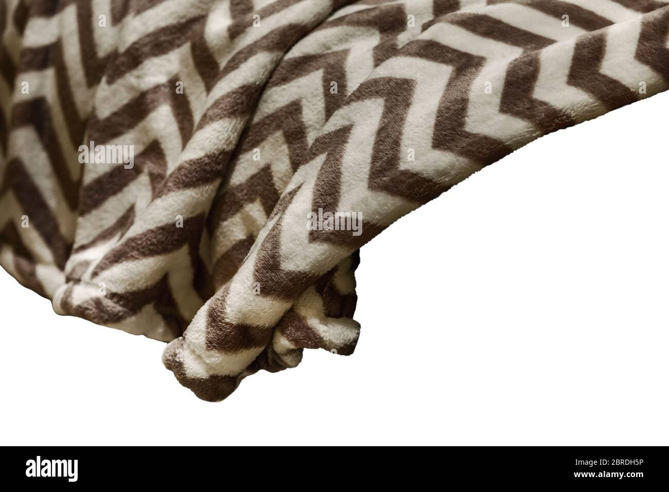 Beige cover isolated on white background. Home decor Stock Photo - Alamy