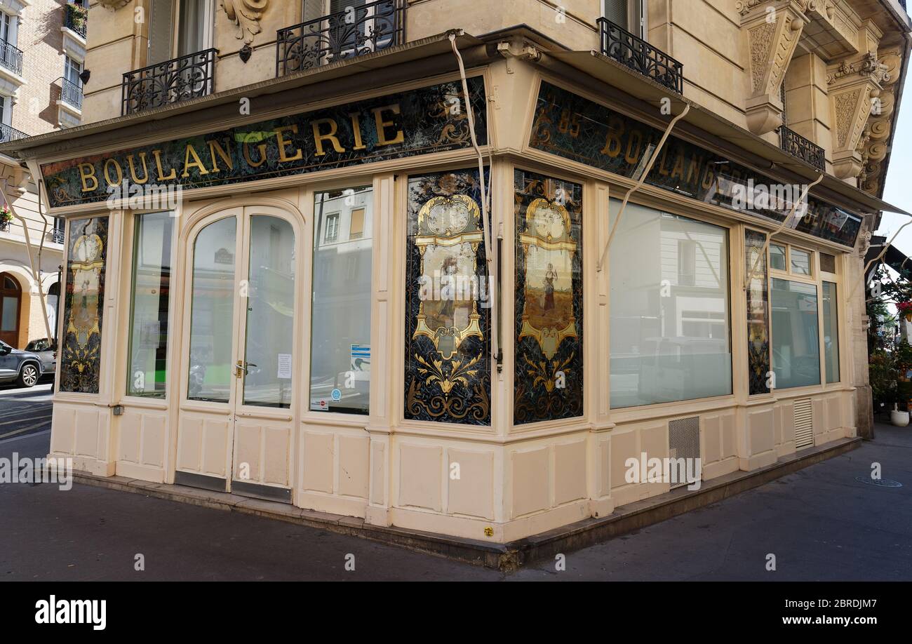 The French traditional bakery and pastry shop Bo located near Bastille ...