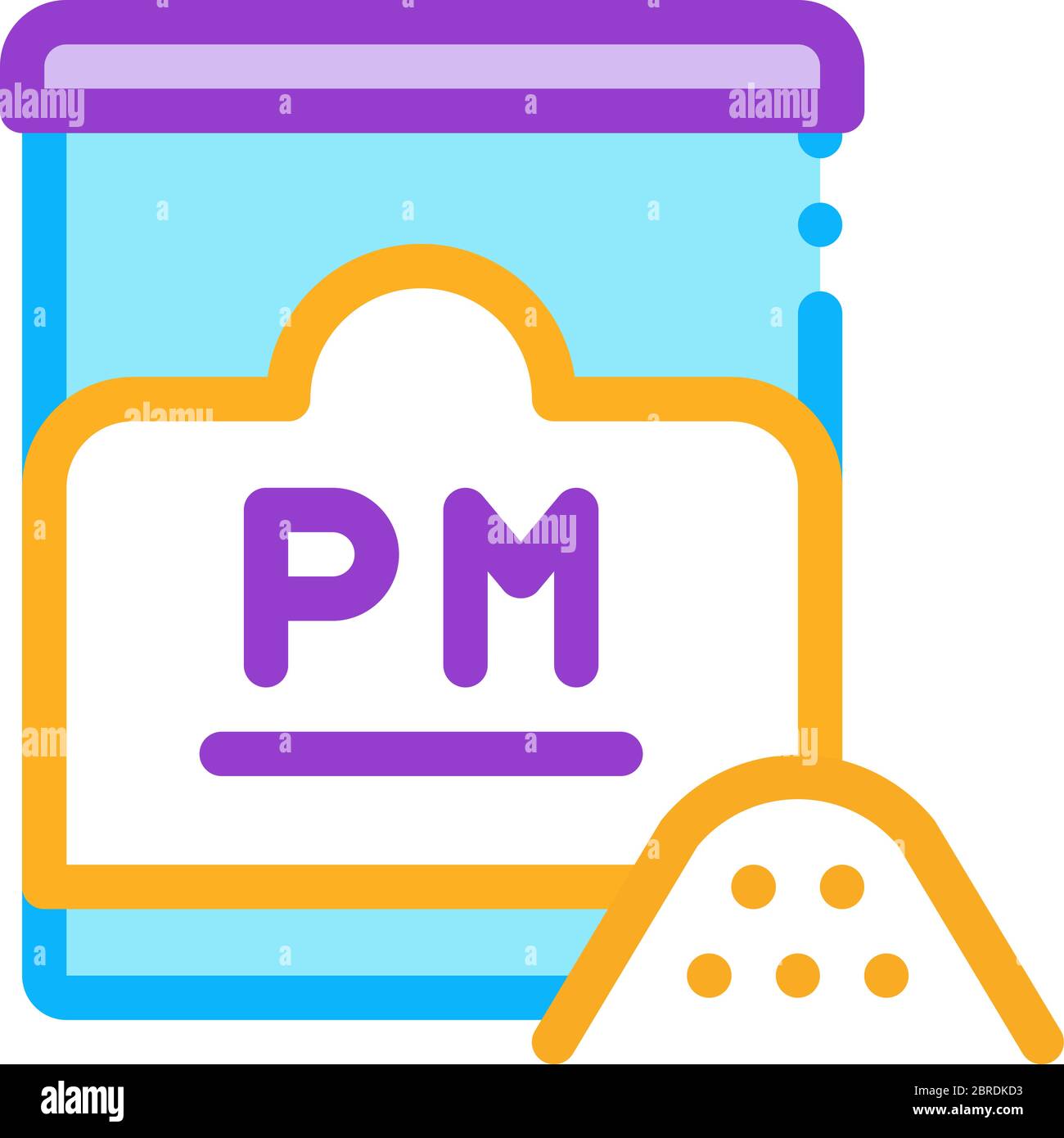 semolina kitchen jar icon vector outline illustration Stock Vector ...