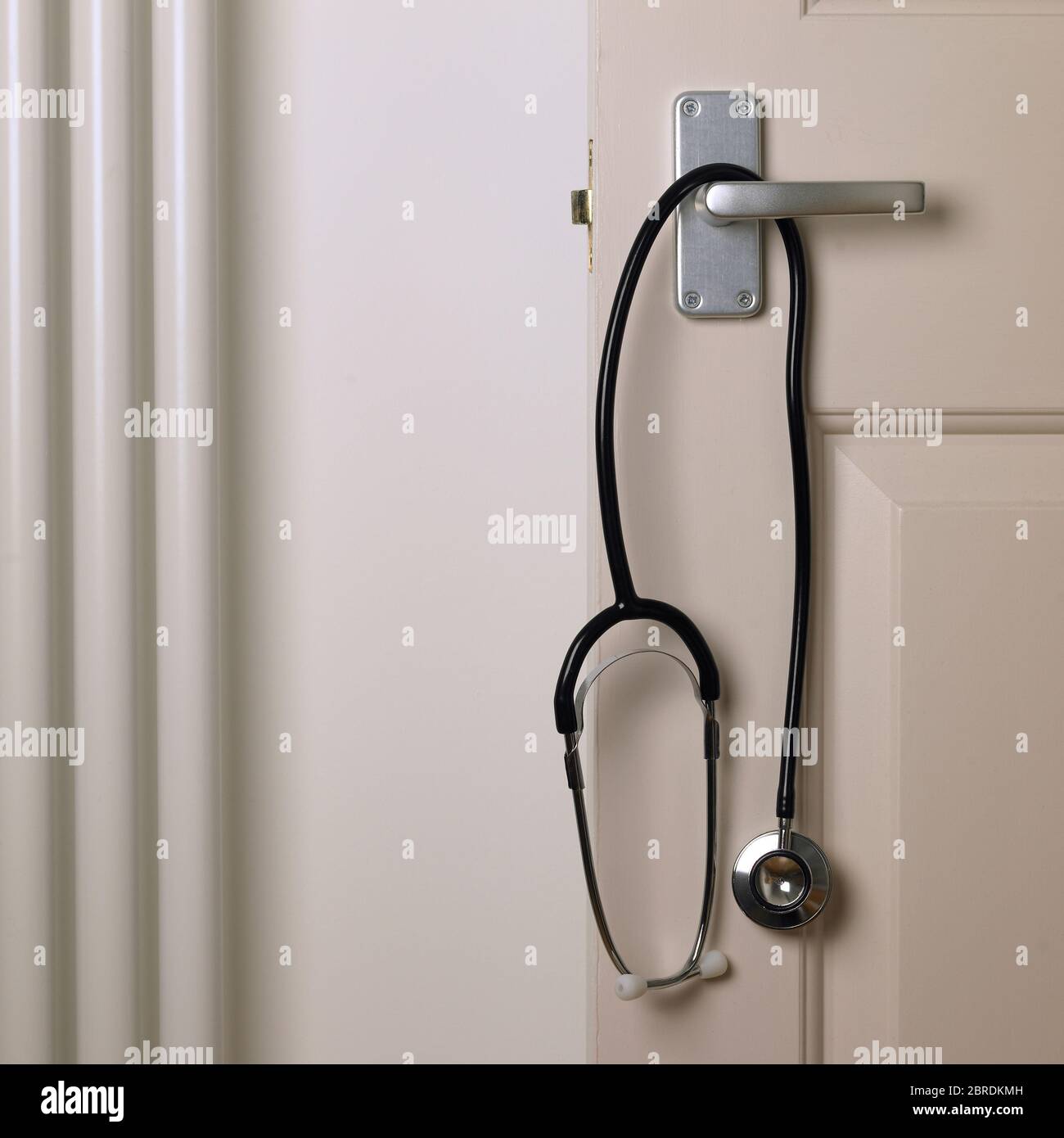 Doctors stethoscope hanging on door hi-res stock photography and images ...