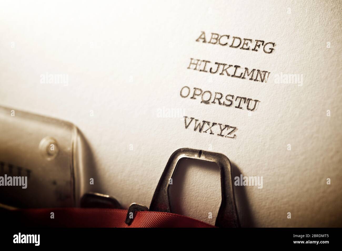 Typed alphabet hi-res stock photography and images - Alamy